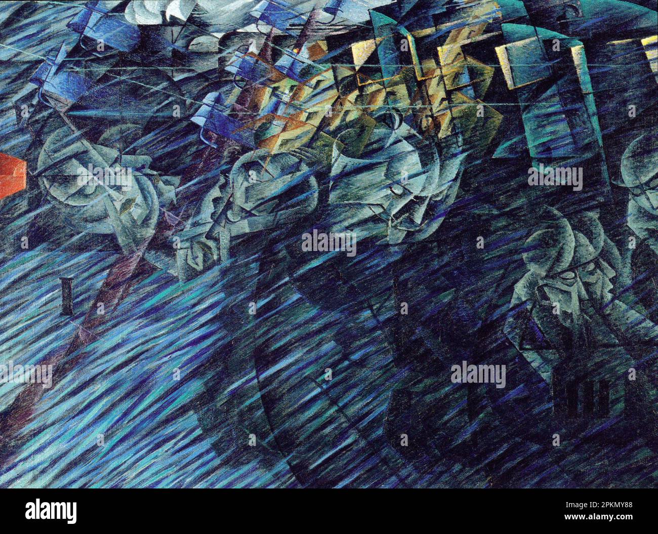 Movements II - The Walkers painted by the 20th Century futurist painted ...