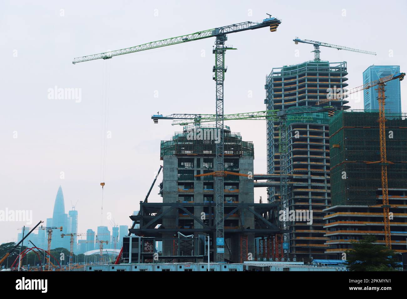 SHENZHEN, CHINA - APRIL 8, 2023 - The construction site of ZTE ...