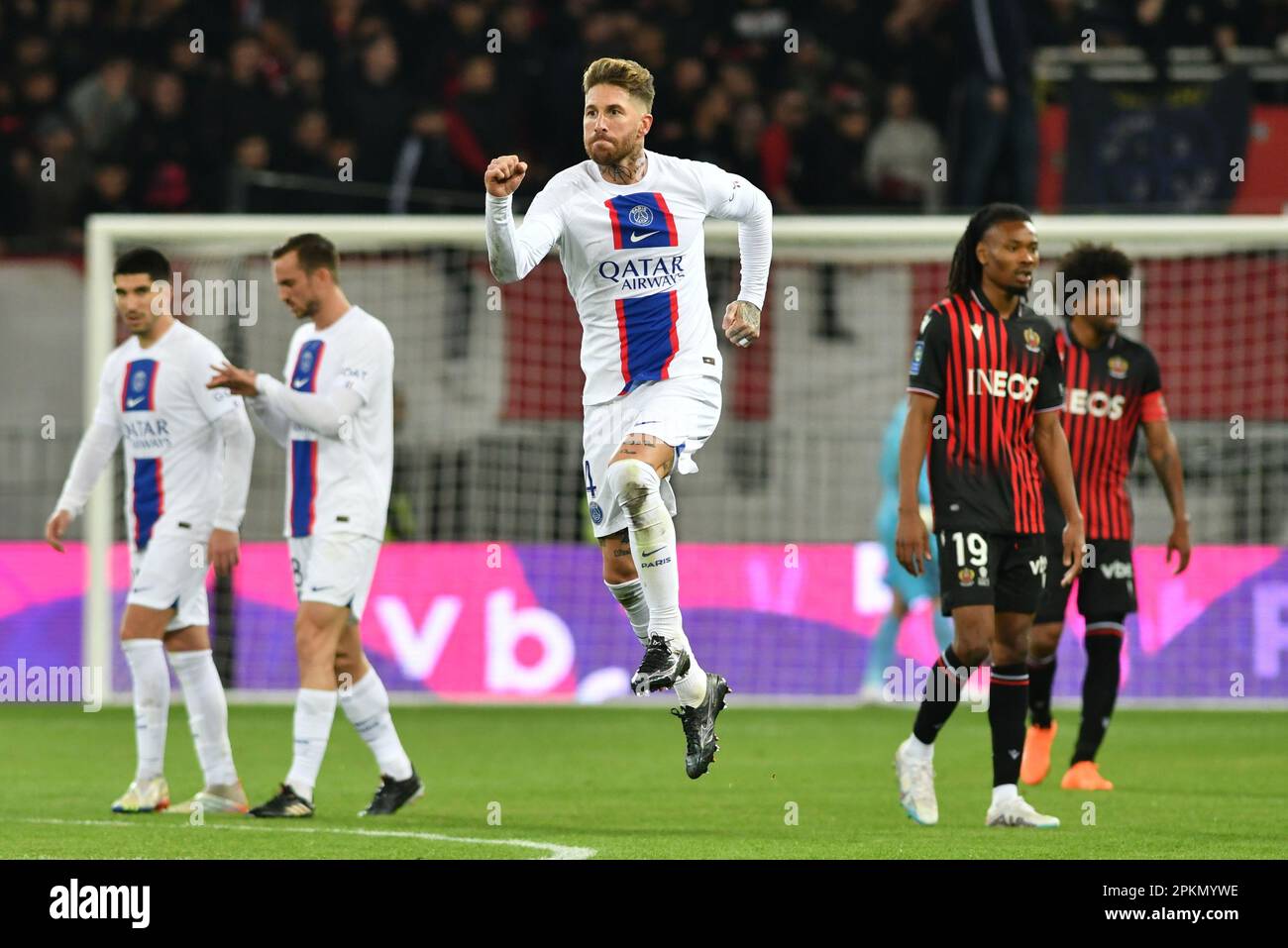 Nice, France. 08th Apr, 2023. Allianz Riviera, Nice, France, April 08 ...