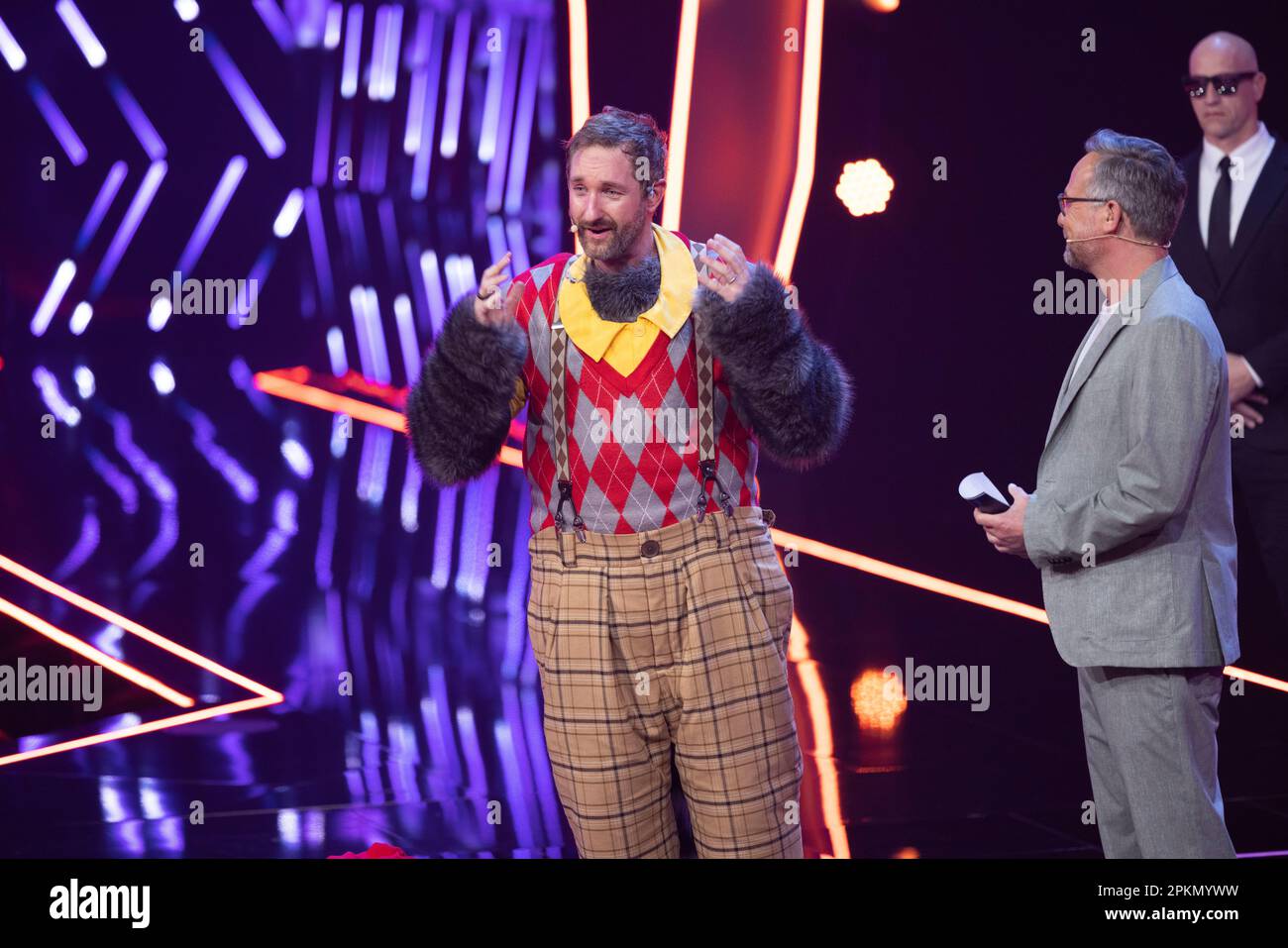 Cologne, Germany. 08th Apr, 2023. Daniel Boschmann, presenter, is on ...