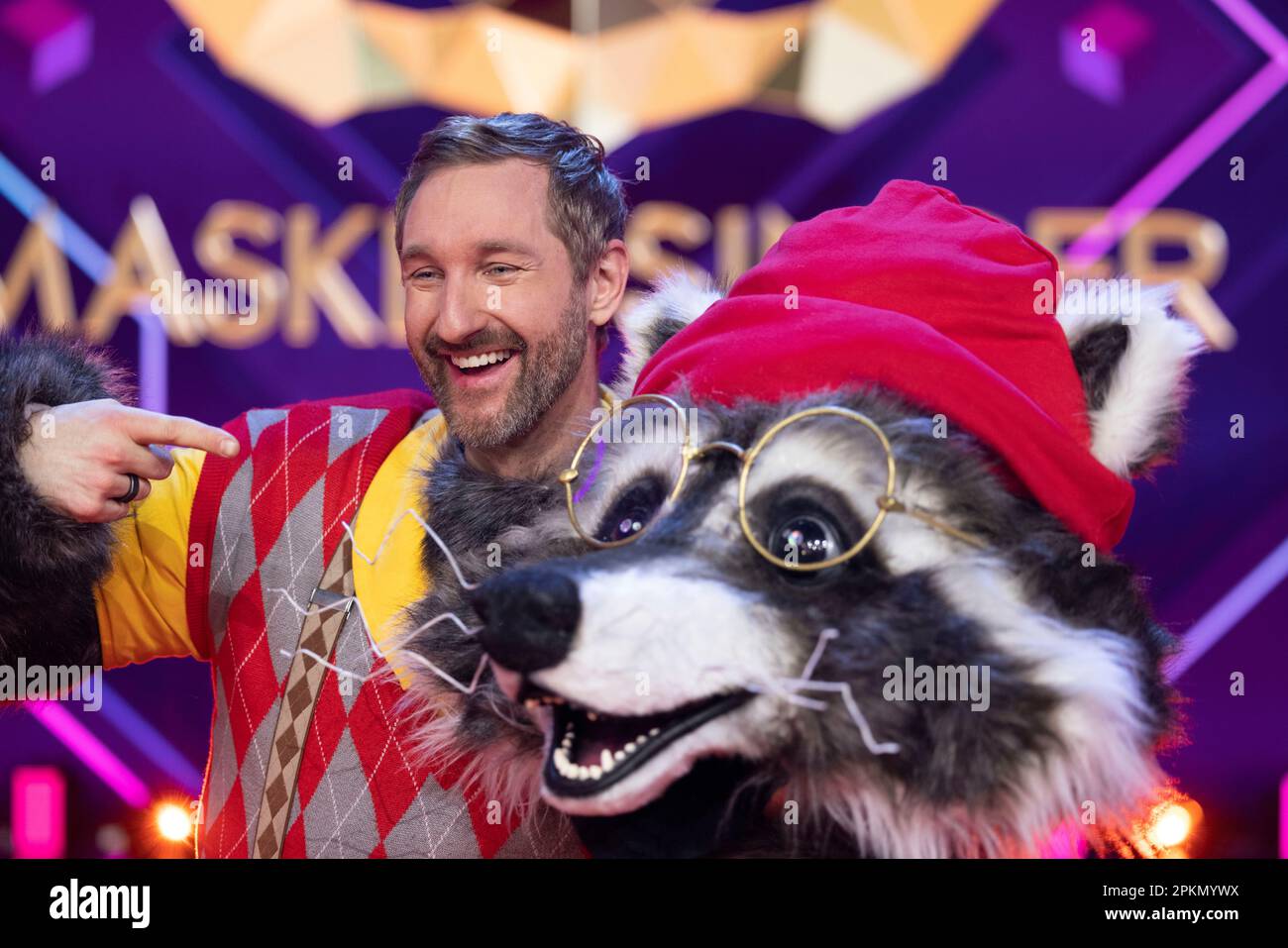 Cologne, Germany. 08th Apr, 2023. Daniel Boschmann, presenter, is on ...