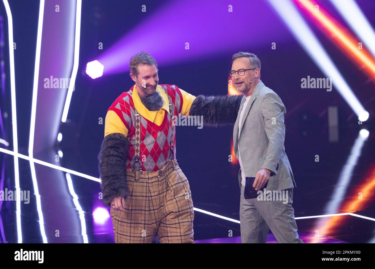 Cologne, Germany. 08th Apr, 2023. Daniel Boschmann, presenter, is on ...