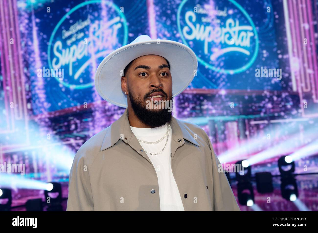 Cologne, Germany. 08th Apr, 2023. The candidate Sem Eisinger stands in ...