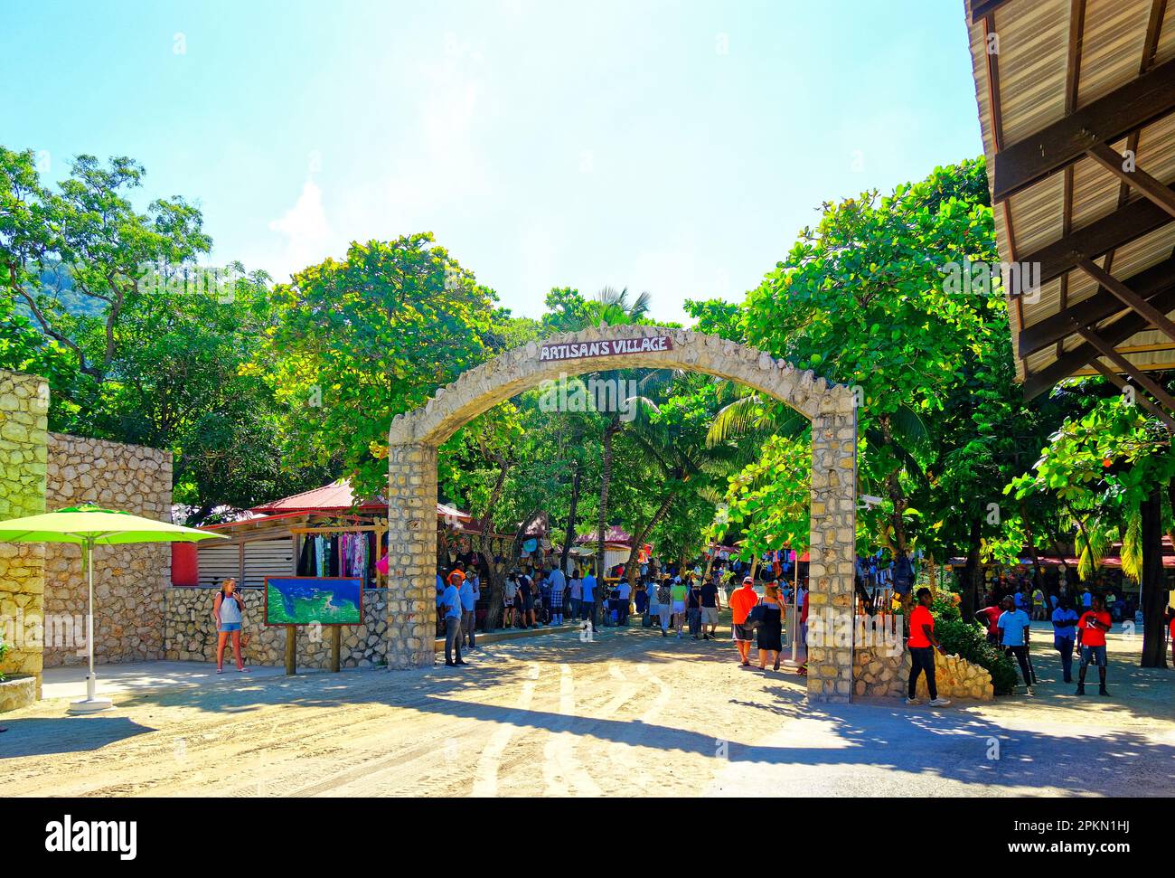 LABADEE, HAITI -December 22, 2022: Labadee is a port located on the ...