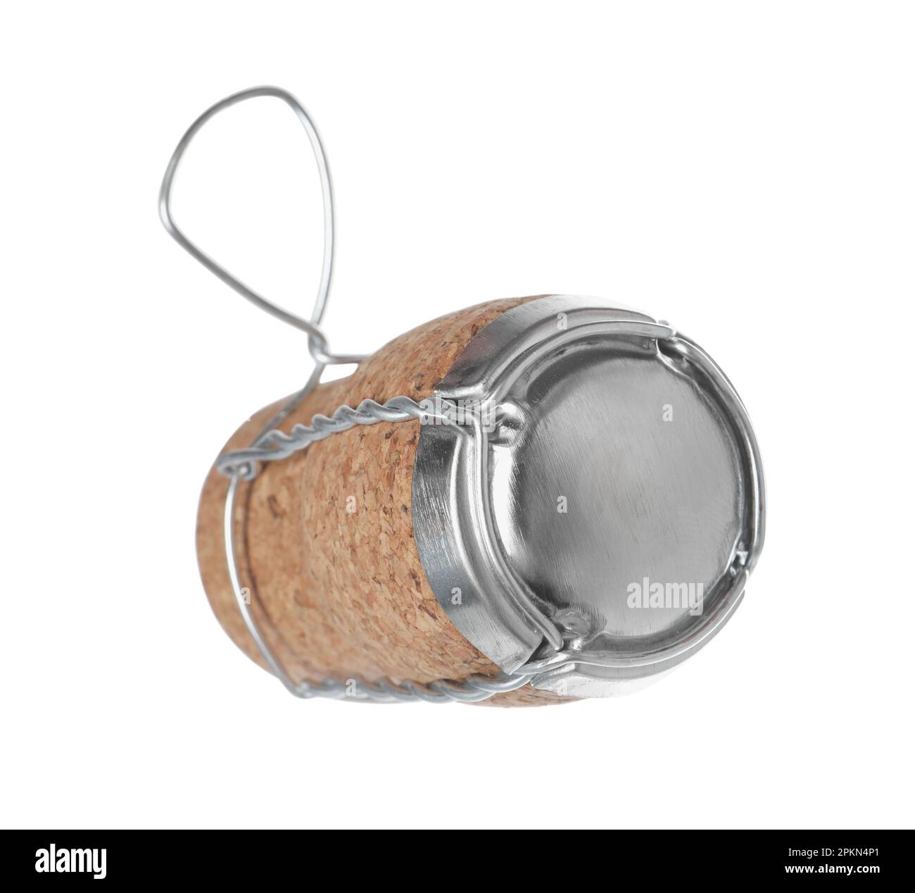 Cork of sparkling wine and muselet cap isolated on white Stock Photo ...