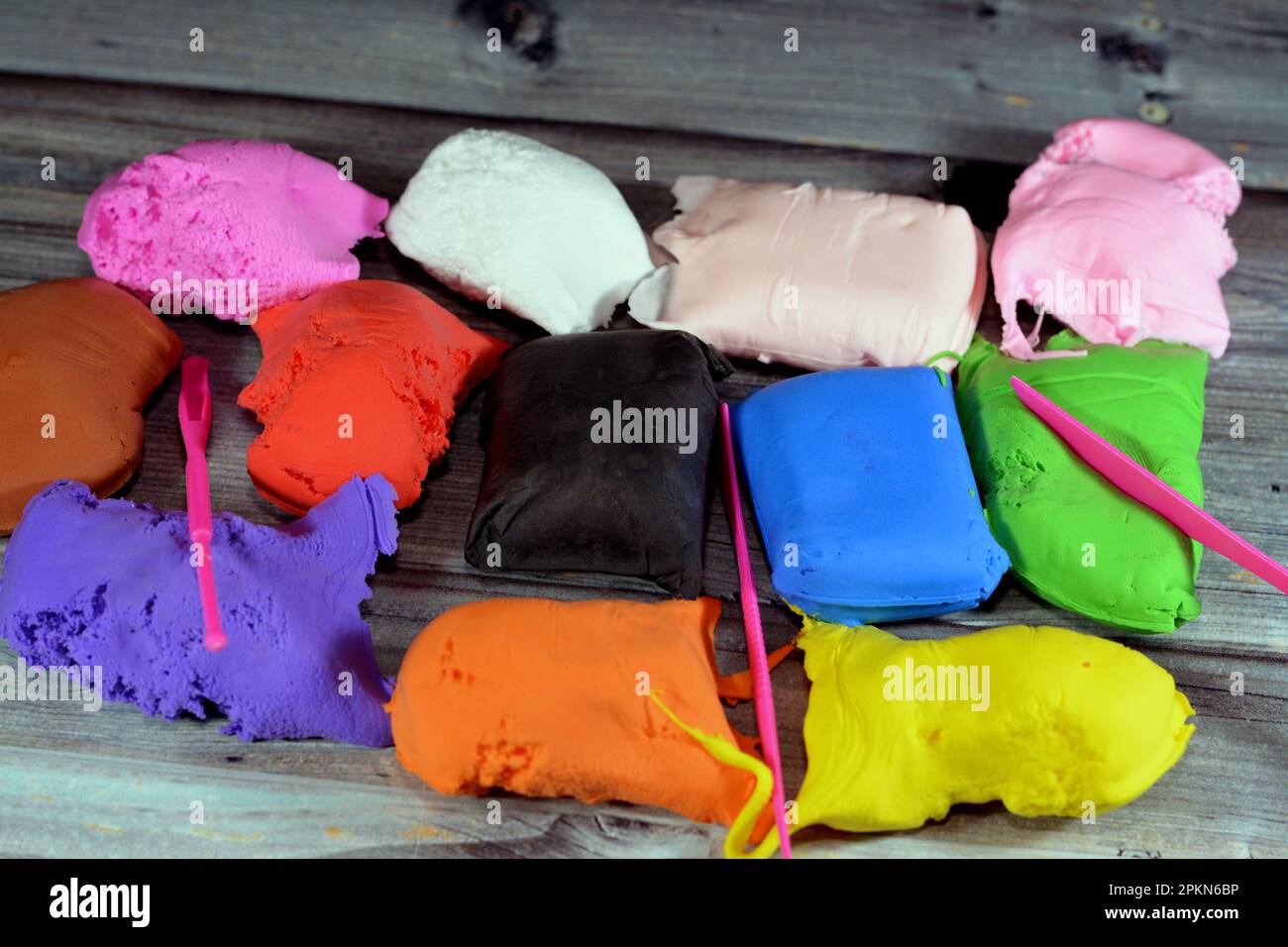 dry air clay modeling fun pieces for children, creative art colorful ...