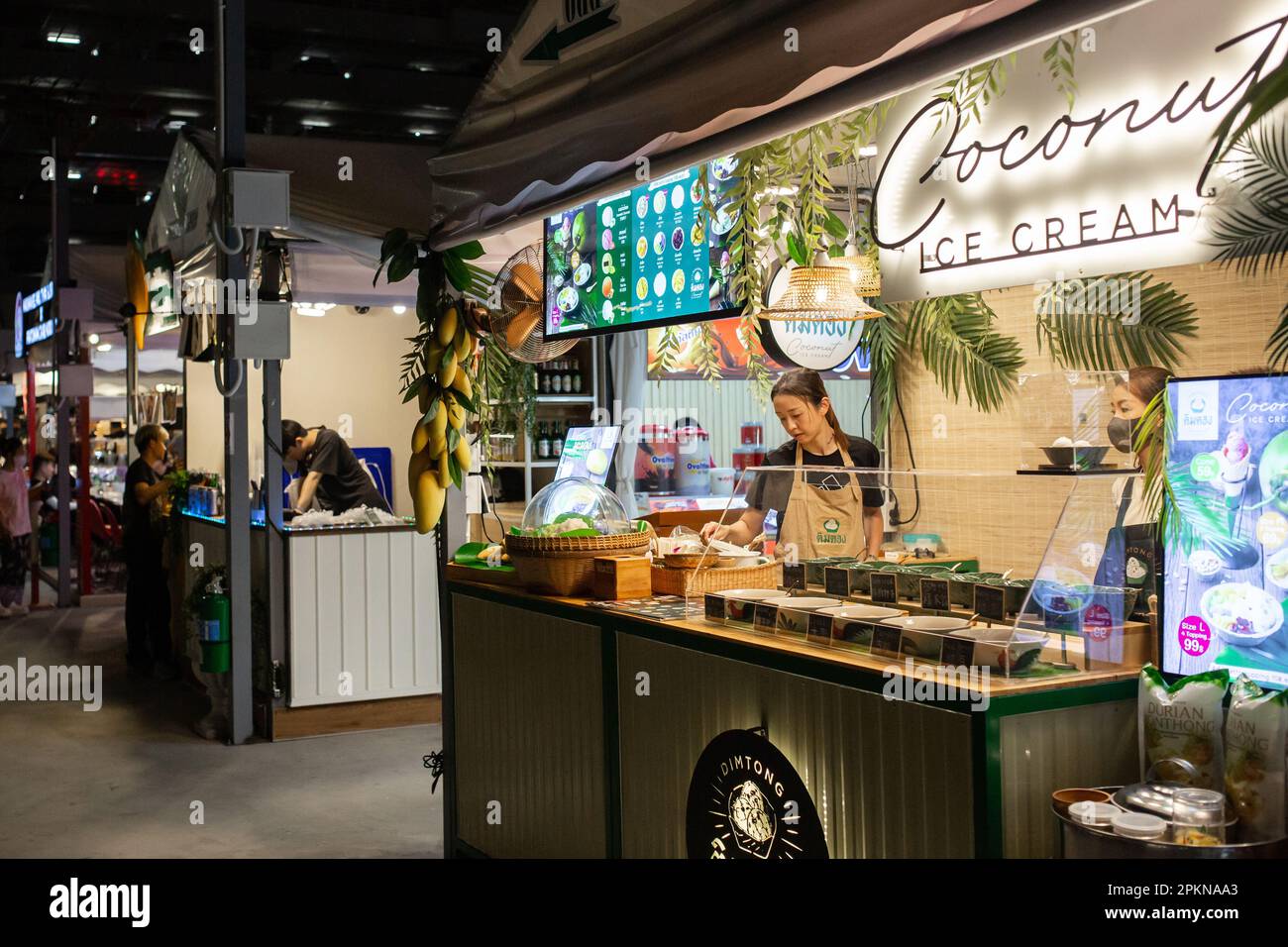 Bangkok, Thailand - April 8, 2023: People at the Jodd Fair's night ...