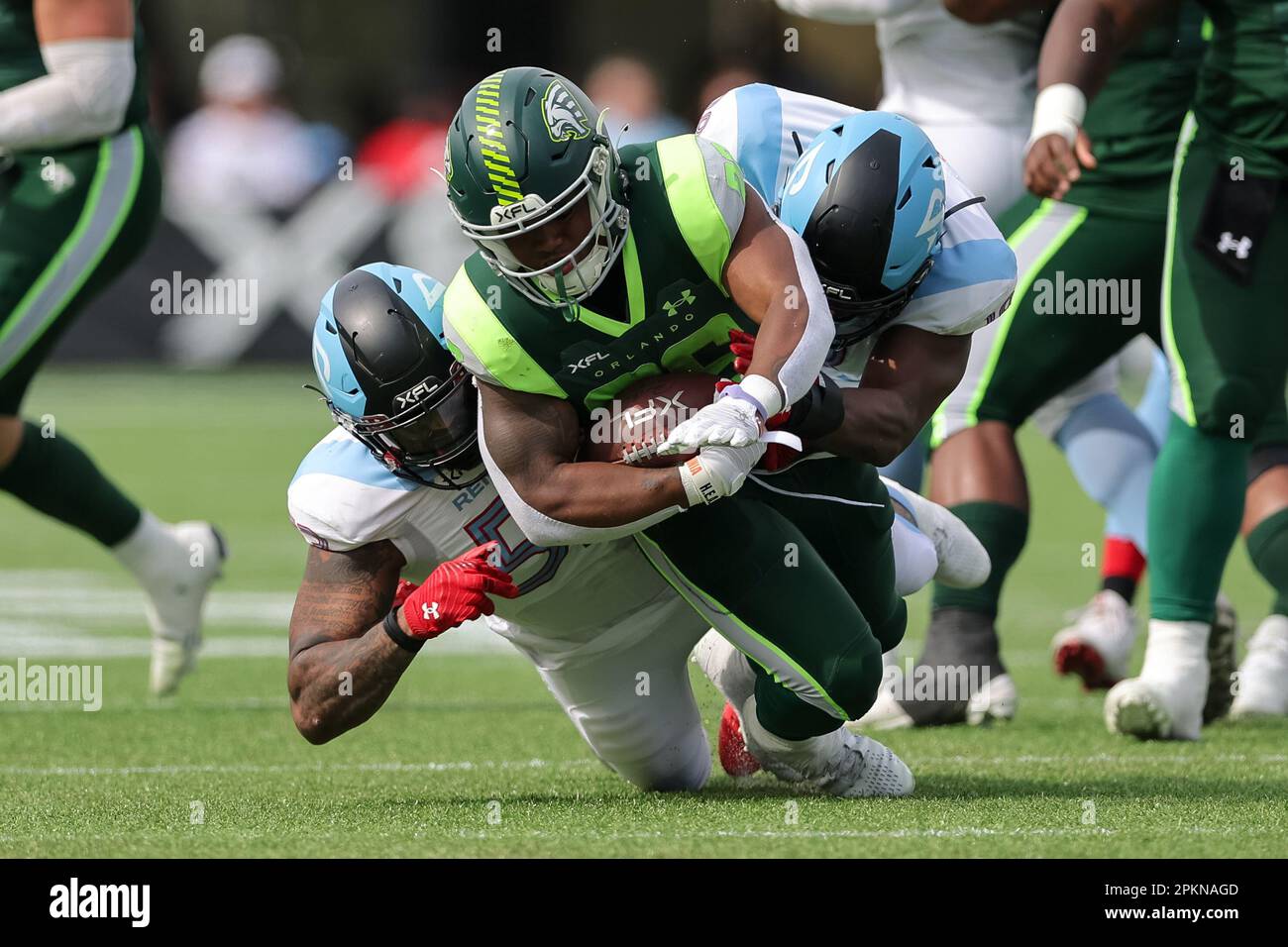 April 8, 2023: Orlando Guardians running back DEVIN DARRINGTON (26 ...