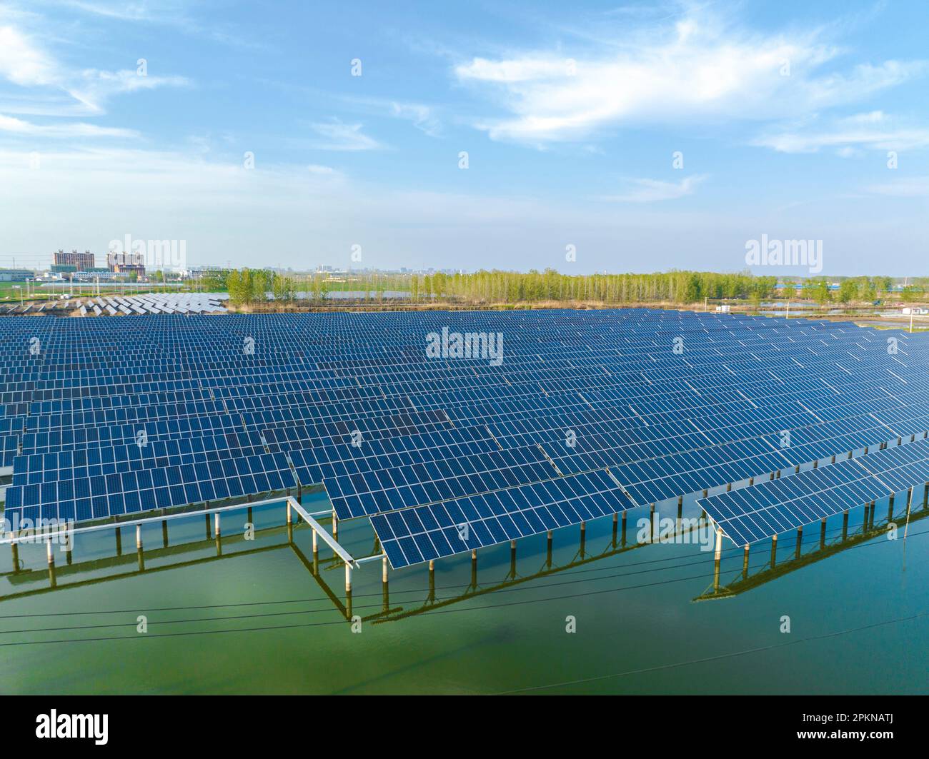LIANYUNGANG, CHINA - APRIL 8, 2023 - Solar photovoltaic panels are ...