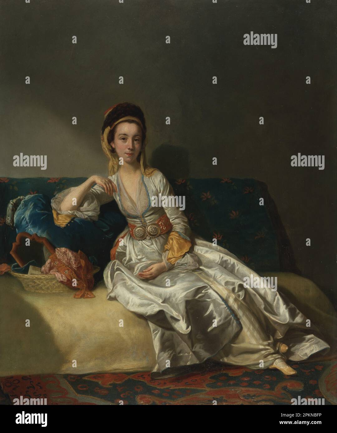 Nancy Parsons in Turkish dress circa 1771 by George Willison Stock ...
