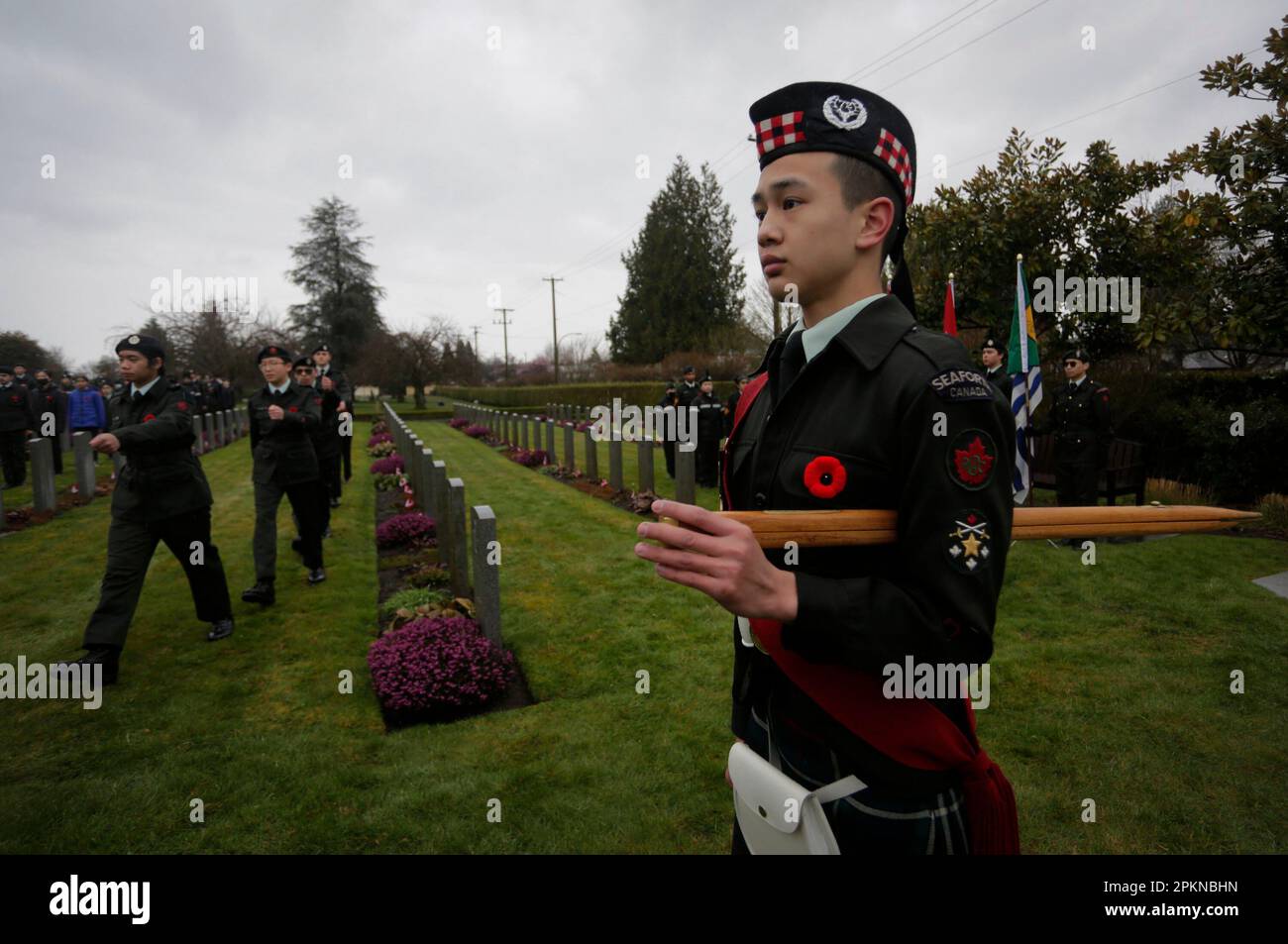Vancouver, Canada. 8th Apr, 2023. Army cadets take part in the Vimy ...