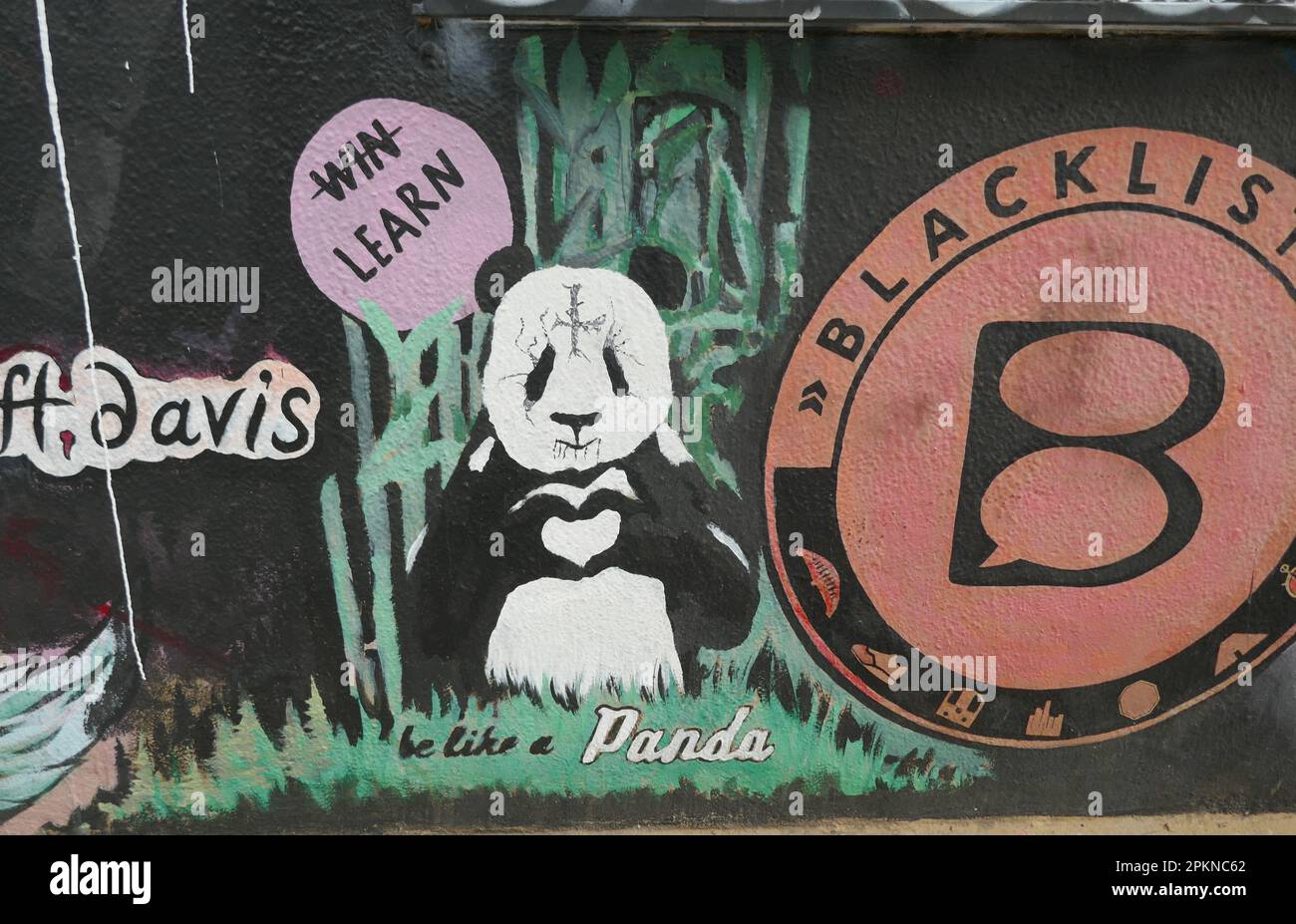 Los Angeles, California, USA 7th April 2023 Panda Street Art Mural on April 7, 2023 in Los ...