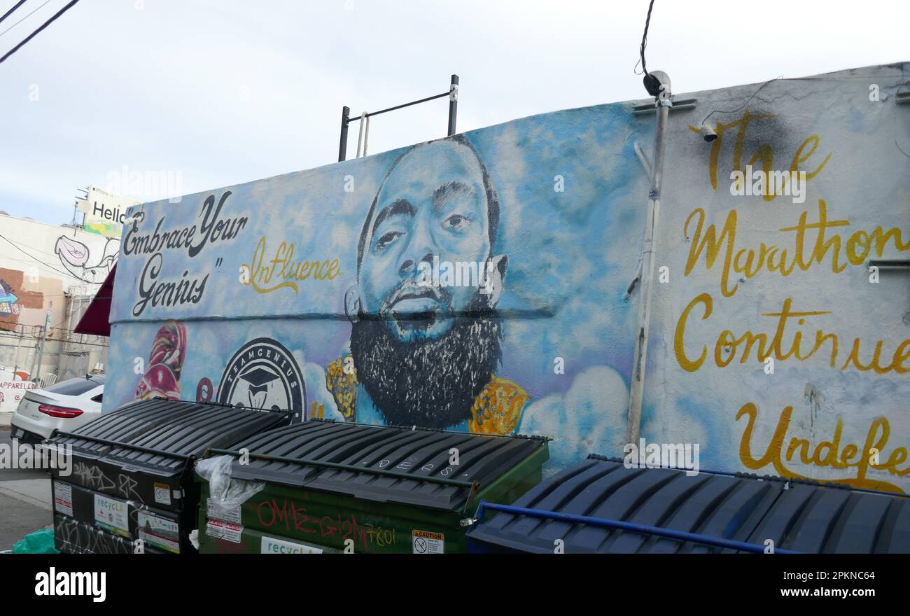 Nipsey Hussle Mural Lebanon Street Los Angeles Ca at Willard Madrigal blog