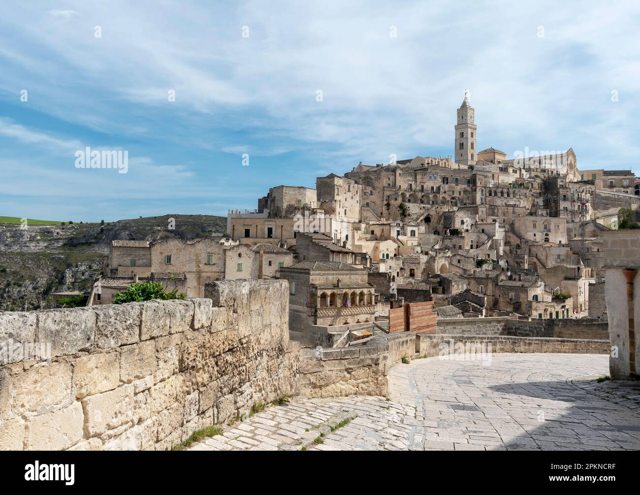 Cave house in Matera. Historical site with replica of a cave house ...