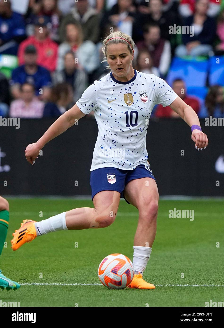 United States midfielder Lindsey Horan (10) during the second half of ...