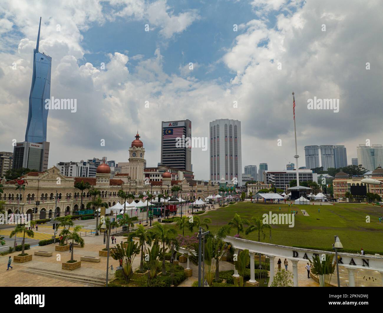 Kuala Lumpur, Malaysia - September 11, 2022: Merdeka Square surrounded ...