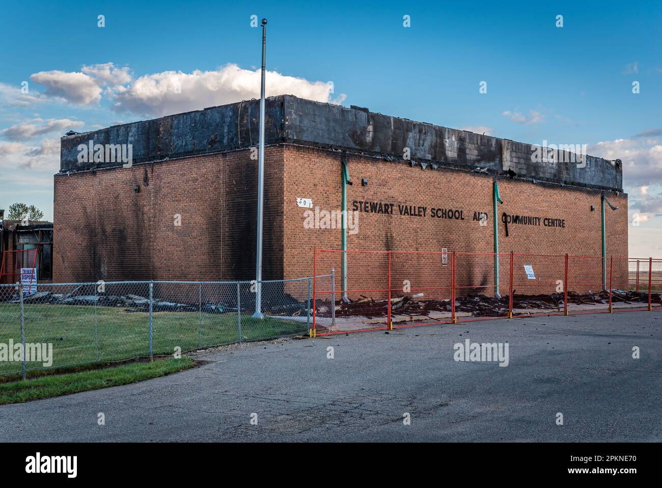 Stewart Valley, SK, Canada- Aug 28, 2022: The ruins of Stewart Valley ...
