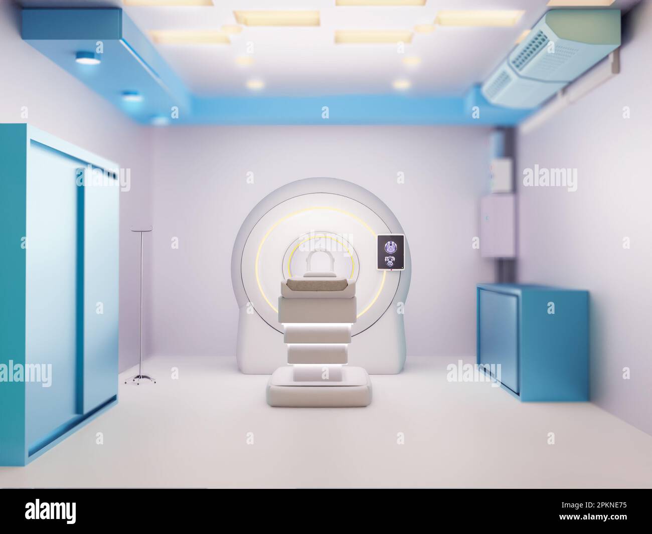 MRI SCANNER 3D- Magnetic resonance imaging device in Hospital 3D ...