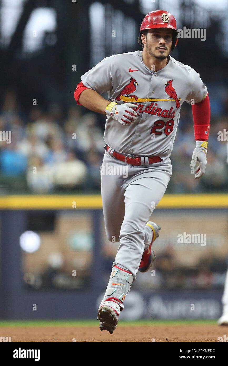 MILWAUKEE, WI - APRIL 08: St. Louis Cardinals third baseman Nolan ...