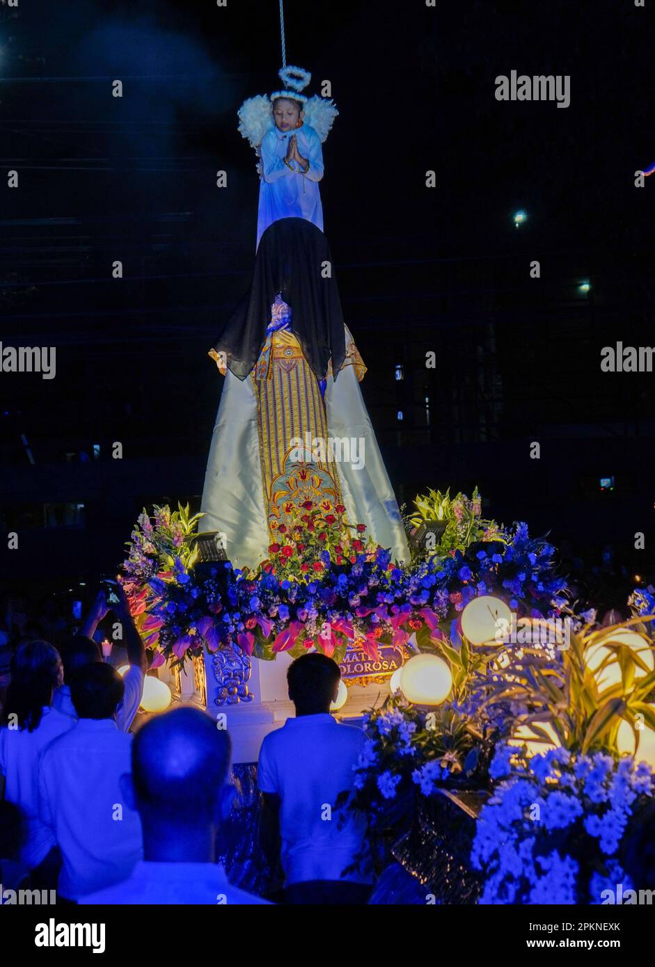Quezon City, Philippines. 09th Apr, 2023. Filipino Catholic devotees ...