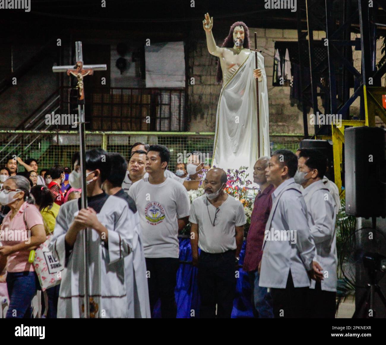 Quezon City, Philippines. 09th Apr, 2023. Catholic devotees attend the ...