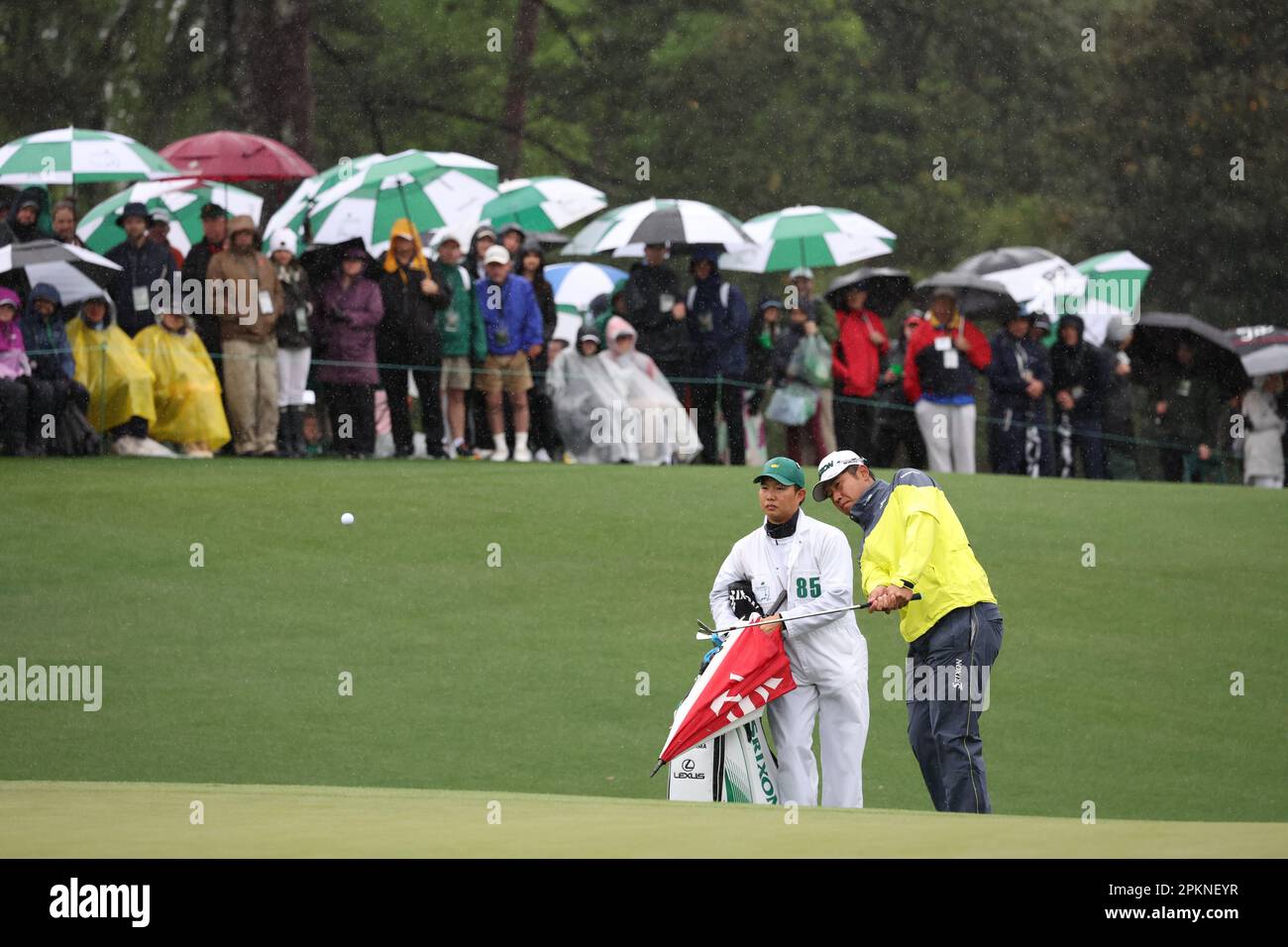 Japan's Hideki Matsuyama on the 18th hole during the day 3 of the 2023 ...