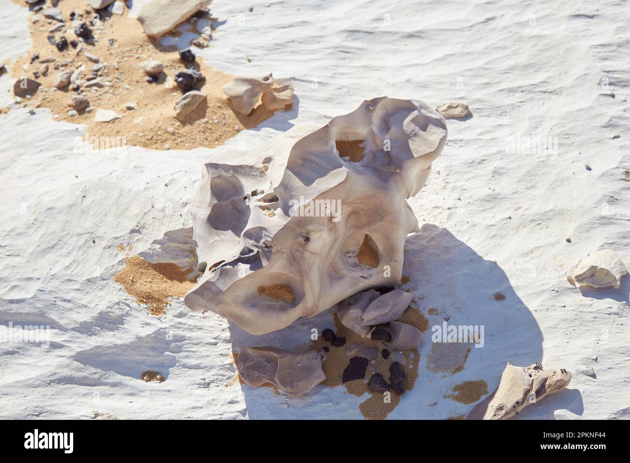 The Otherworldly White Desert Near Egypt's Bahariya Oasis Stock Photo - Alamy