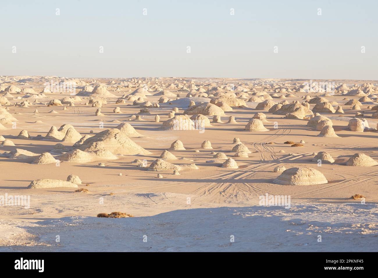 The Otherworldly White Desert Near Egypt's Bahariya Oasis Stock Photo - Alamy