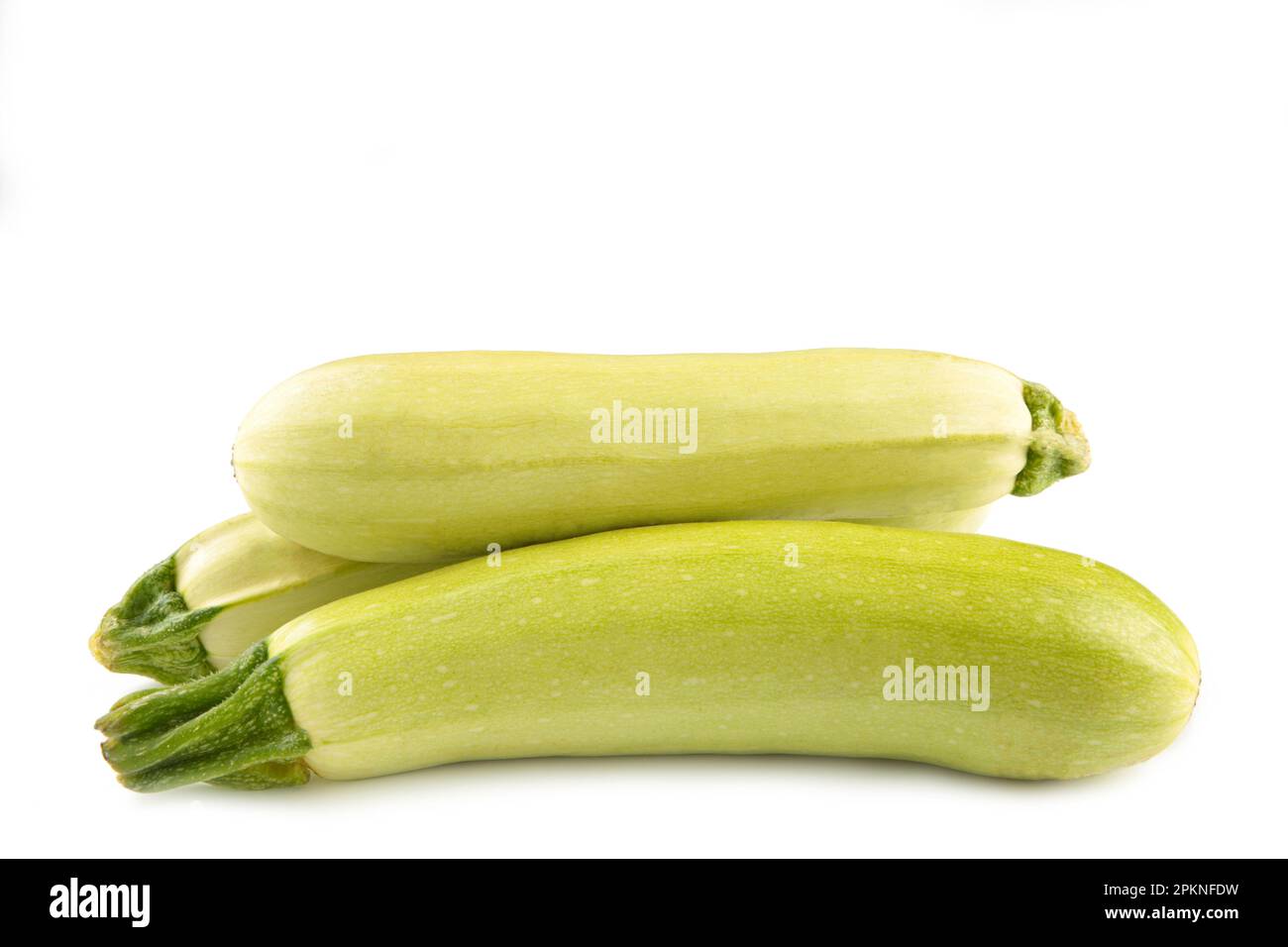 Squash vegetable marrow zucchini isolated on white background. Top view ...