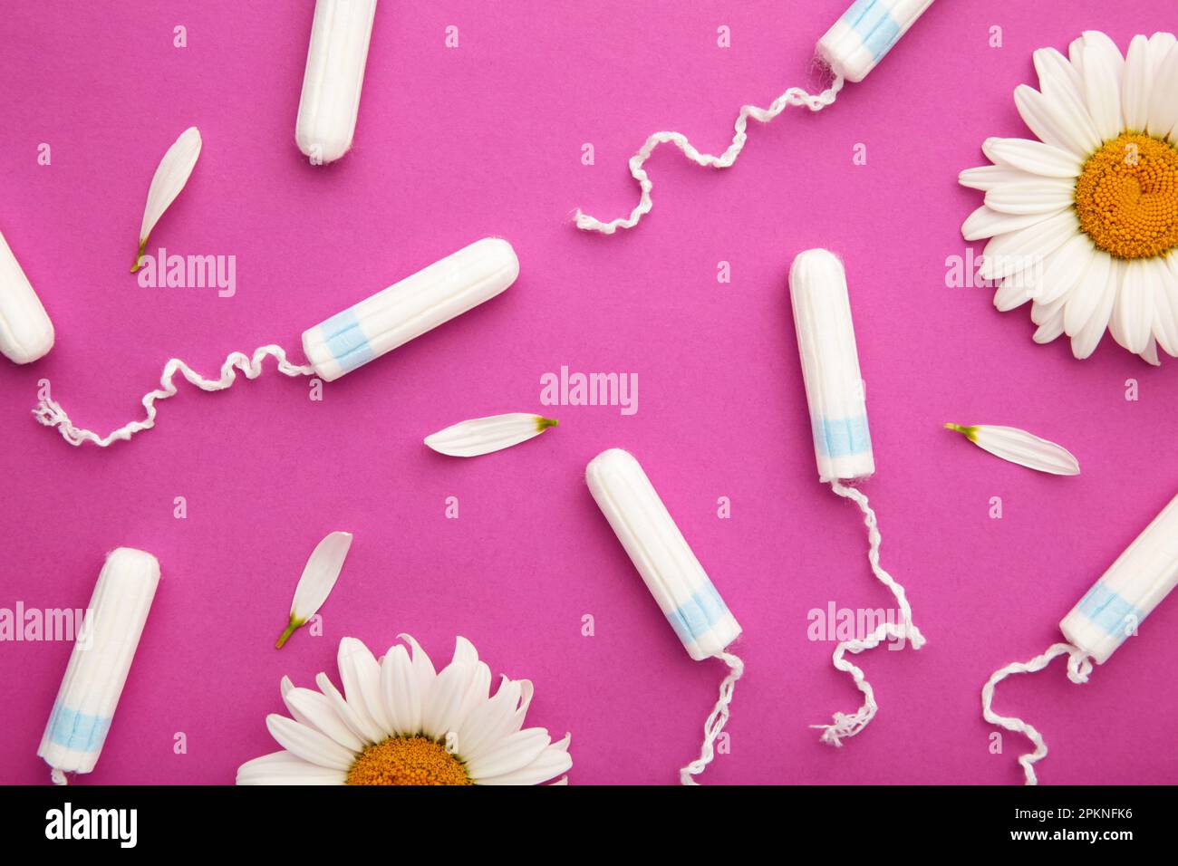 Medicinal chamomile flower and menstrual sanitary tampon. Medical ...