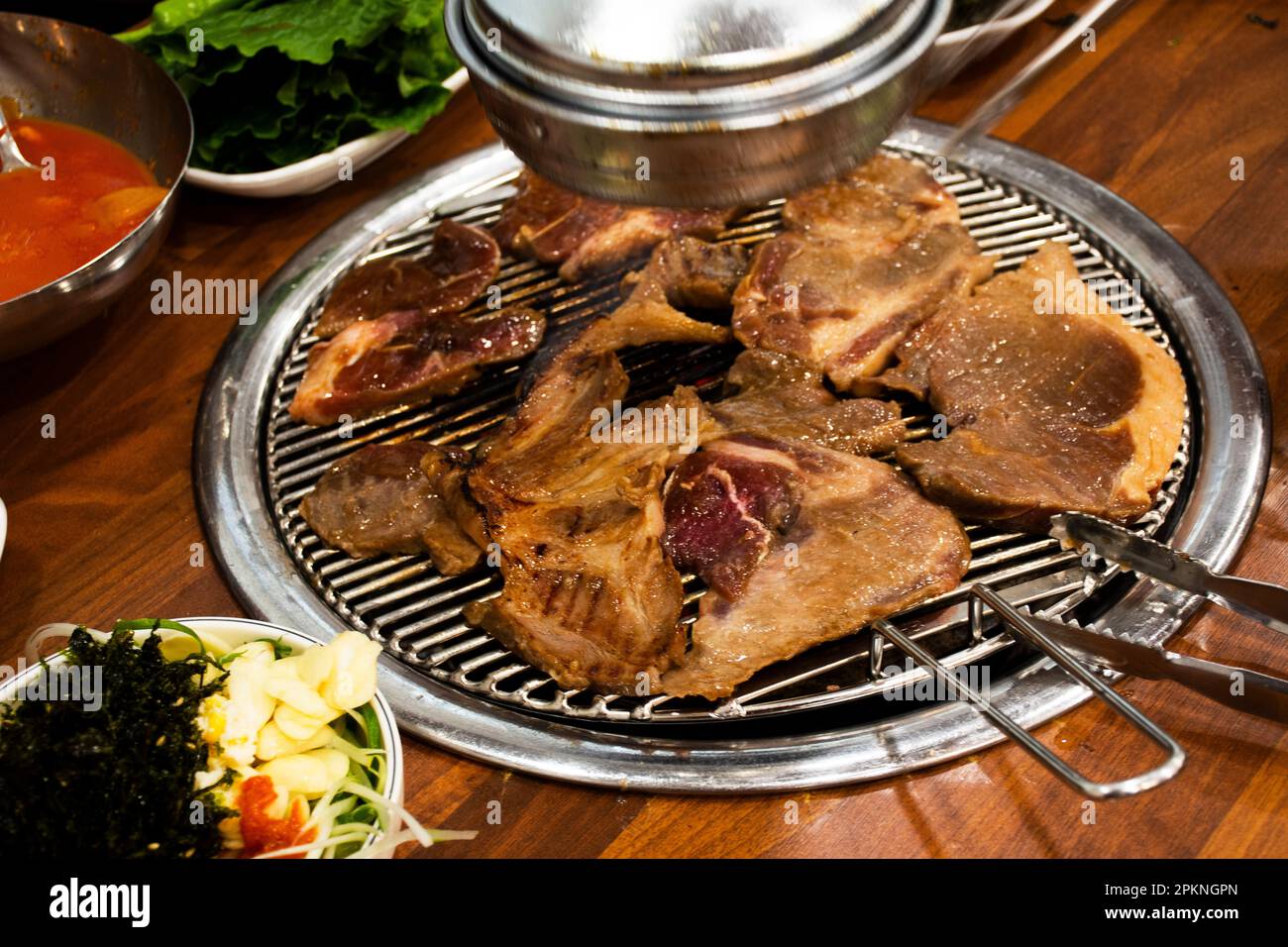 Local traditional korean gourmet food black pig of Jeju Island for ...