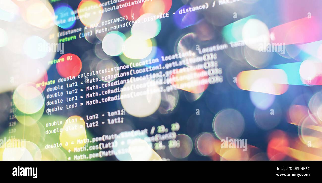 Abstract computer script code. New technology revolution.Technology ... Abstract computer script code. New technology revolution.Technology ...