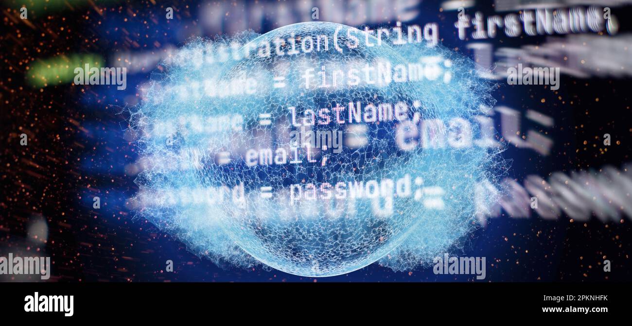 Monitor Closeup Of Function Source Code Abstract It Technology