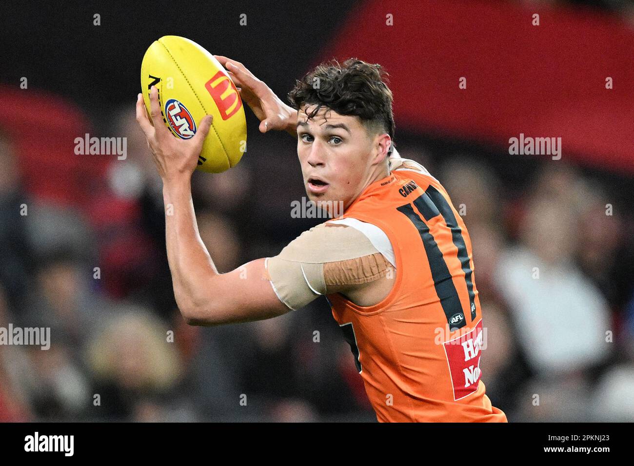 Finn Callaghan of the Giants in action during the AFL Round 4 match ...