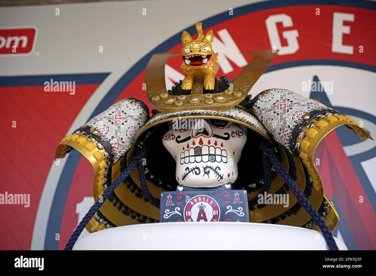 Photo taken on April 8, 2023, in Anaheim, California, shows a samurai ...