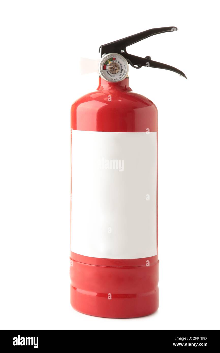 Fire extinguisher isolated on a white background with clipping path ...