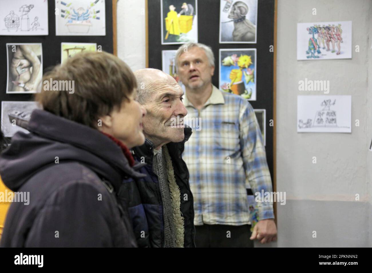 Non Exclusive: ODESA, UKRAINE - APRIL 07, 2023 - A woman looks at the ...