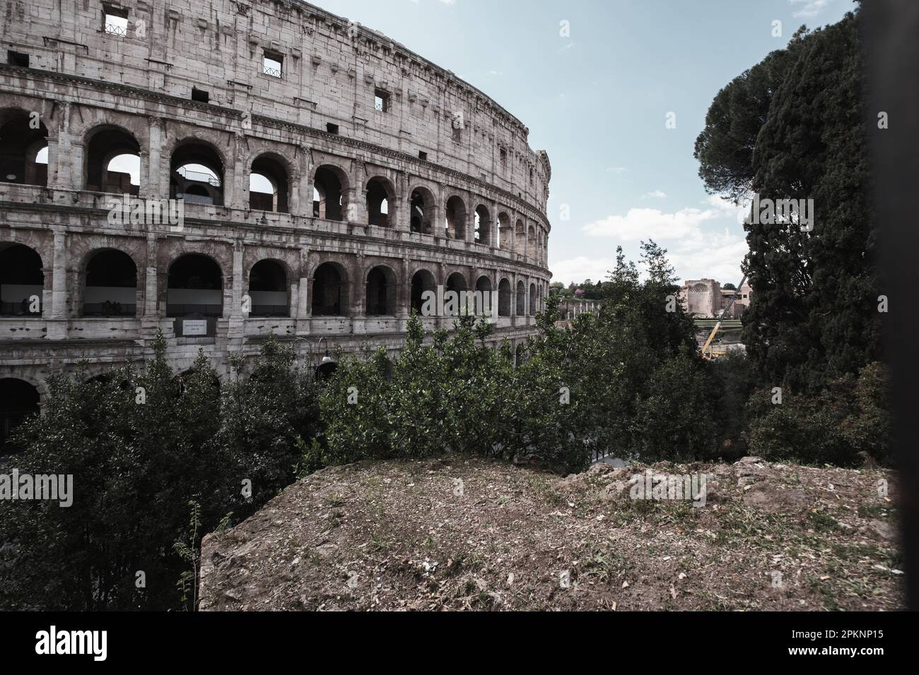 Rome, Italy. 04th Apr, 2023. View of the facade of the Colosseum in ...