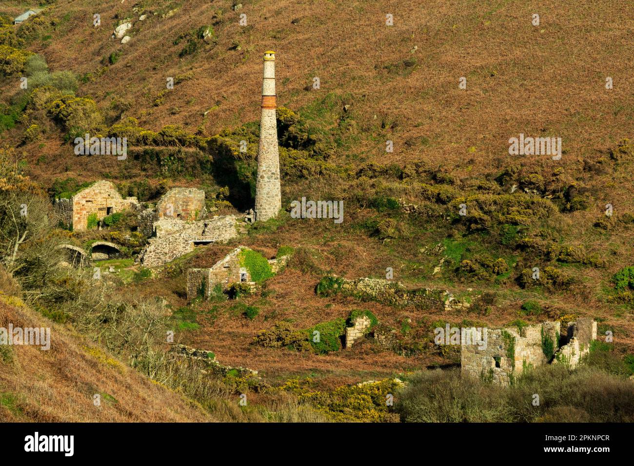 Lower Boscean Mine Stock Photo - Alamy