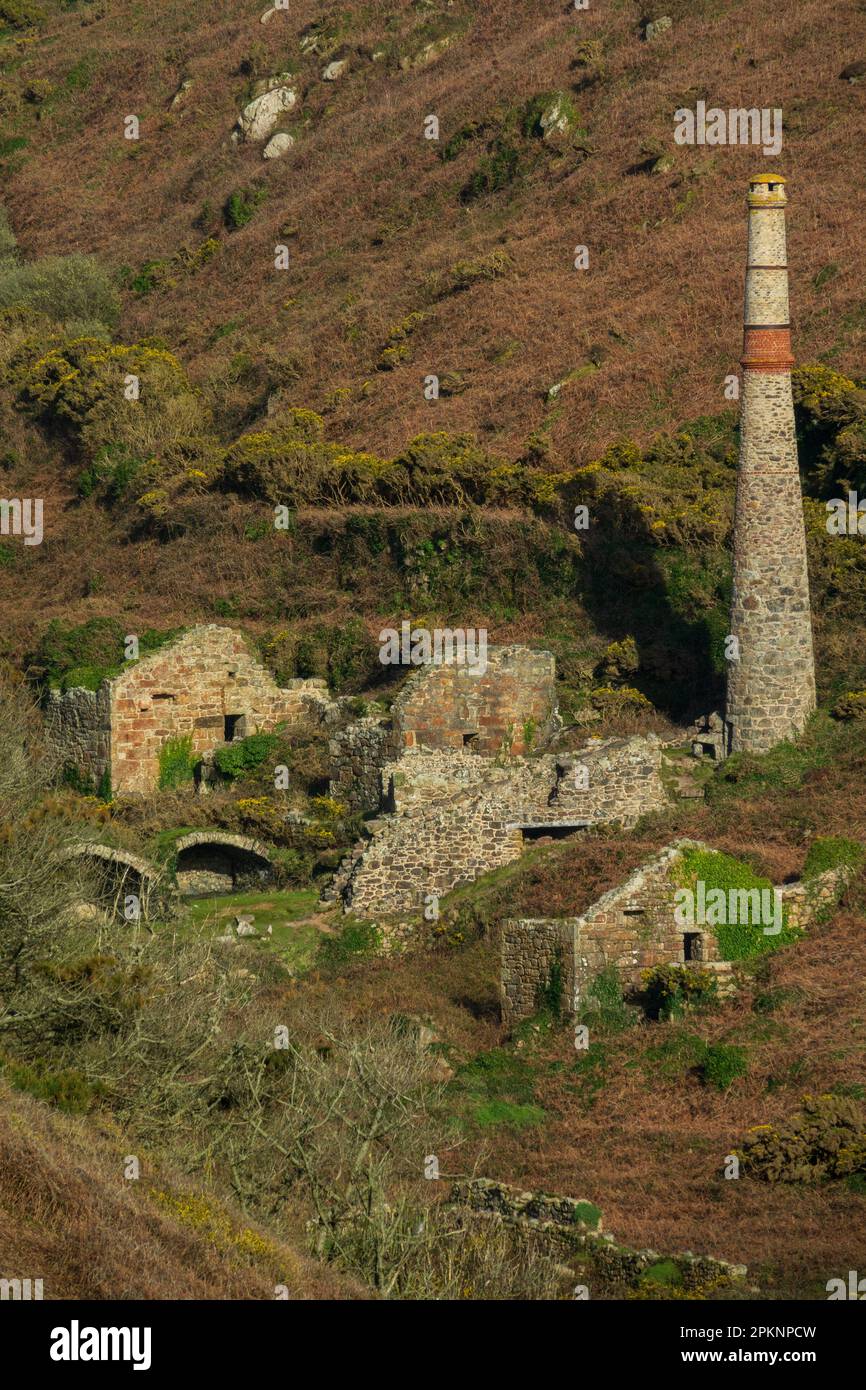 Lower Boscean Mine Stock Photo - Alamy