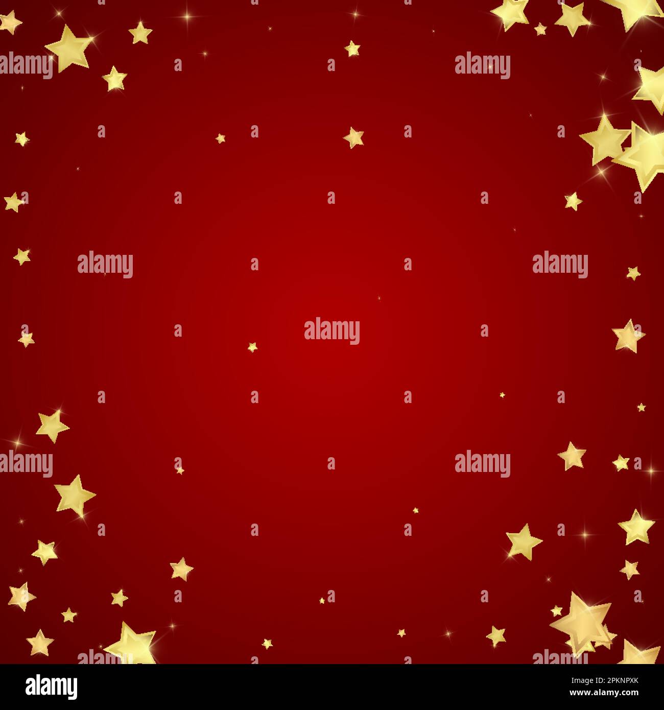 Magic stars vector overlay. Gold stars scattered around randomly ...
