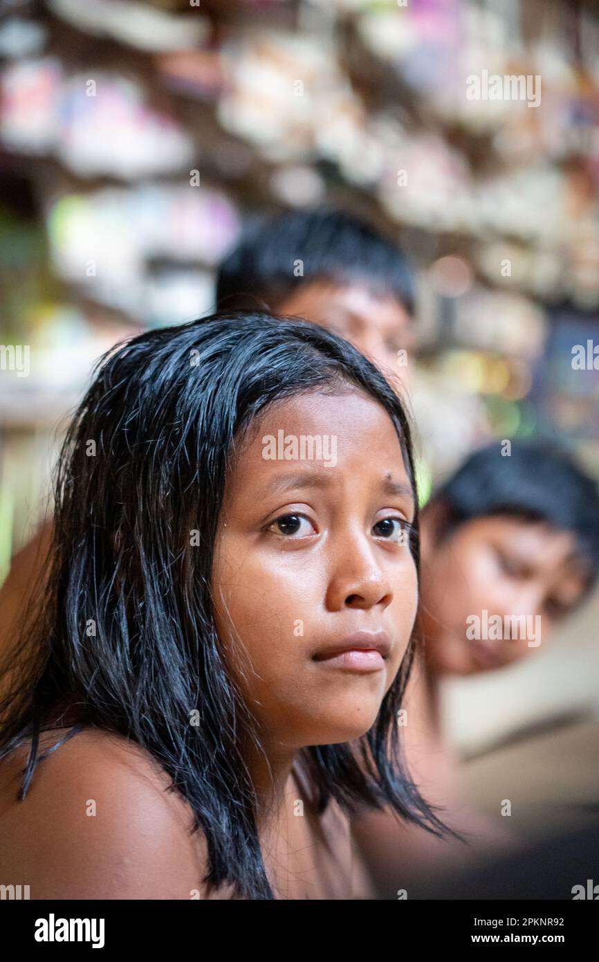 The Bora are an Indigenous Tribe of the Peeruvian Amazon Stock Photo ...