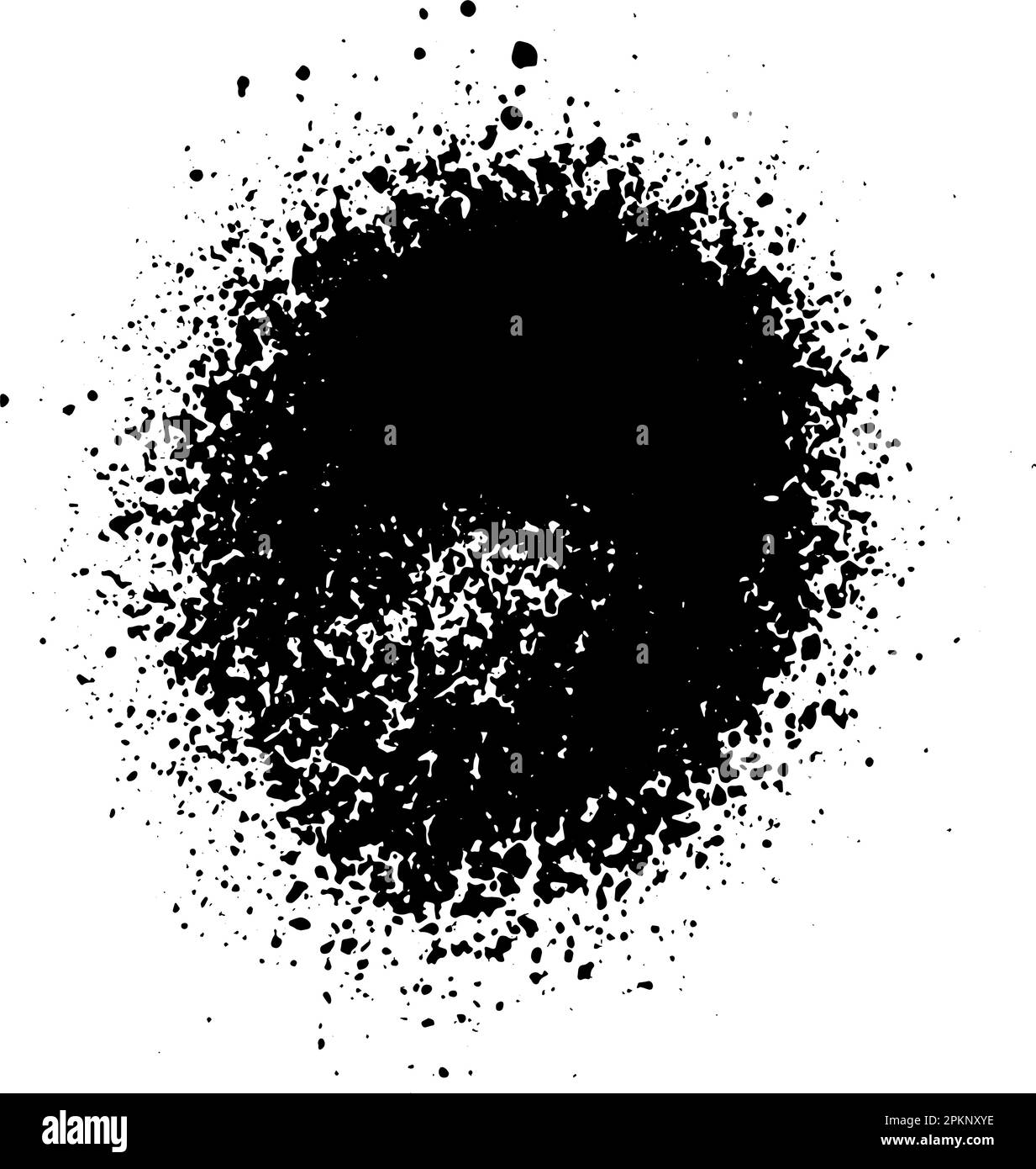 Spray paint brush, splatter patterns, texture, ink drop on vector Stock ...