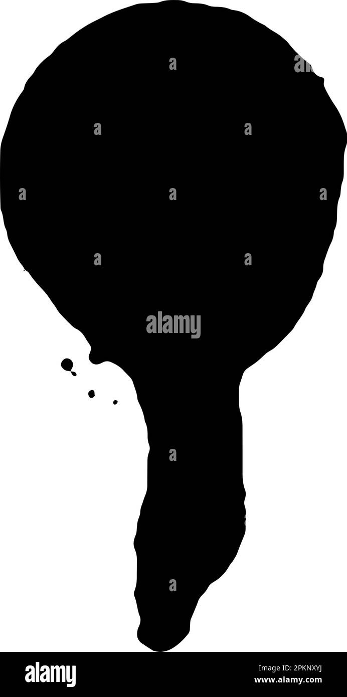 Spray paint brush, splatter patterns, texture, ink drop on vector Stock ...