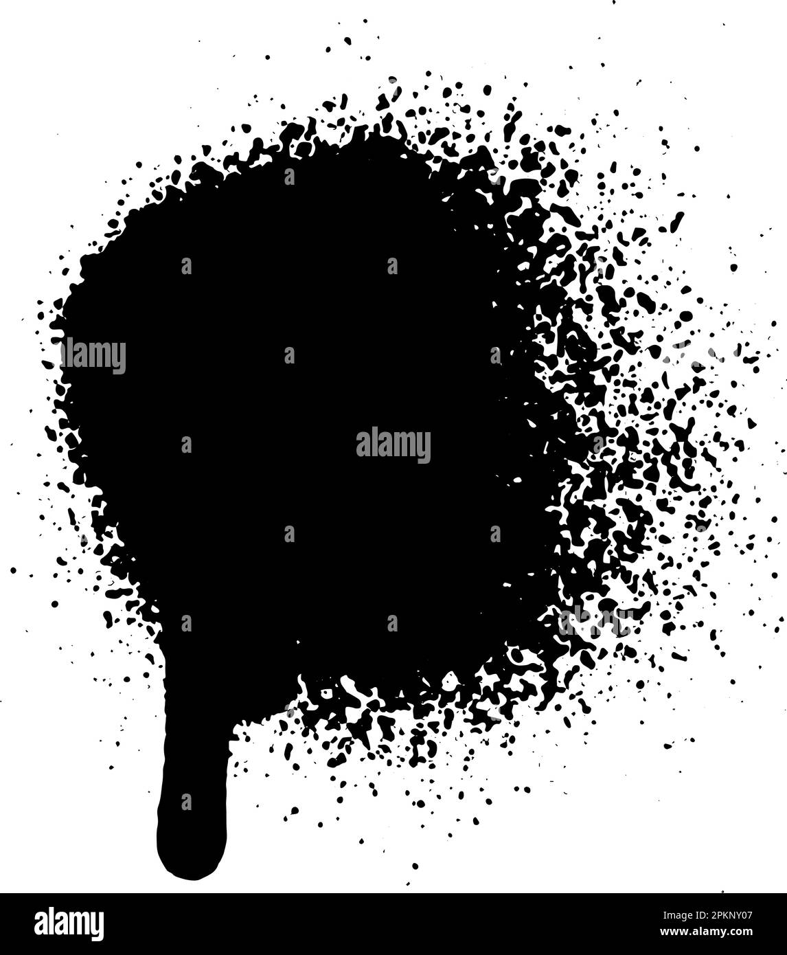 Spray paint brush, splatter patterns, texture, ink drop on vector Stock ...