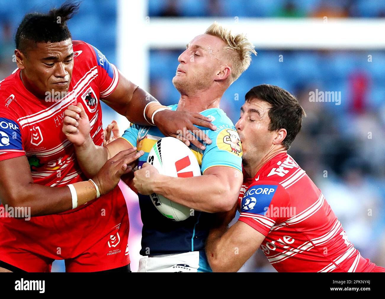 Tanah Boyd of the Titans in action during the NRL Round 6 match between ...