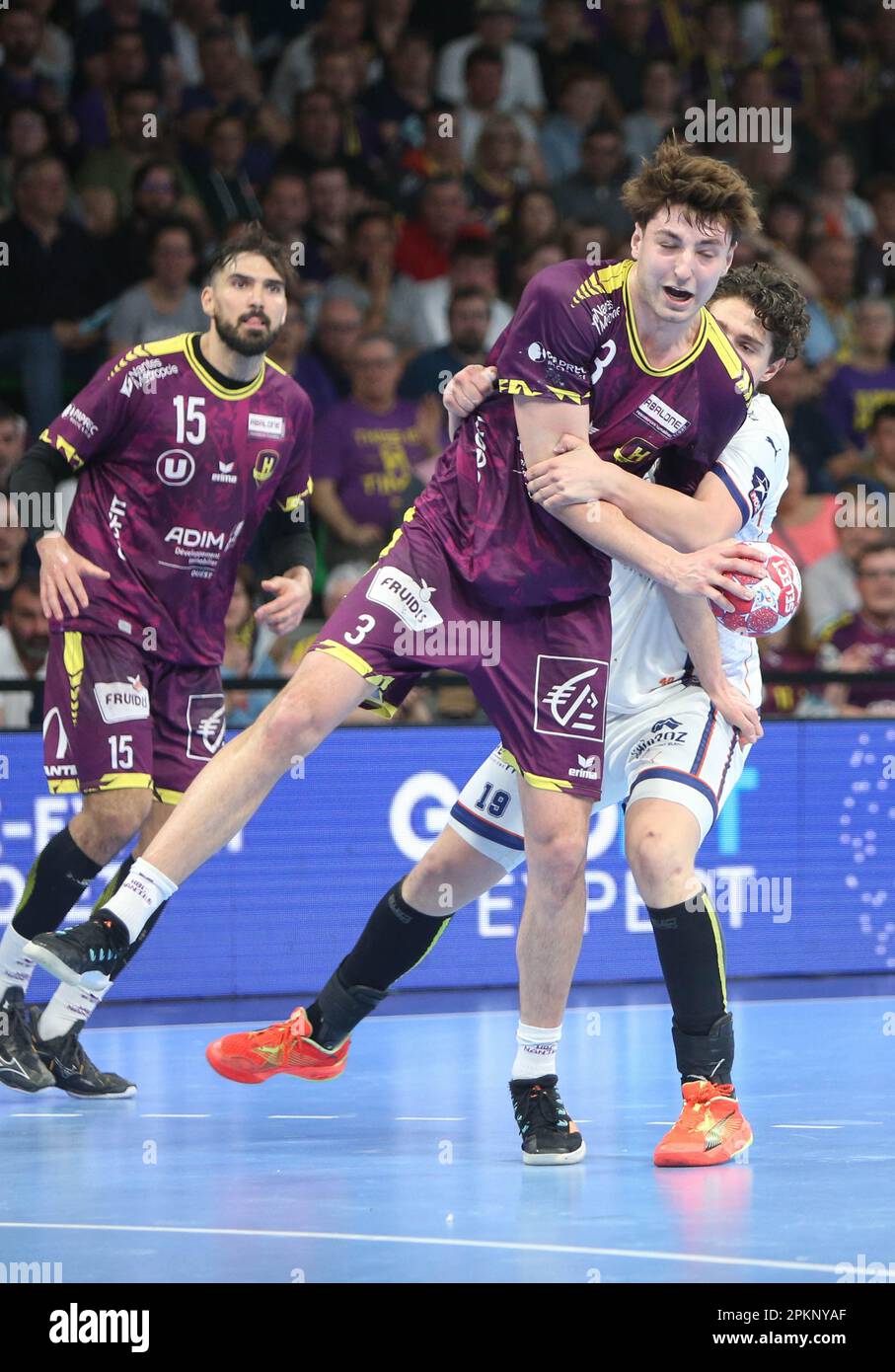 Nantes, France. 08th Apr, 2023. Thibaud Briet of HBC Nantes during the ...