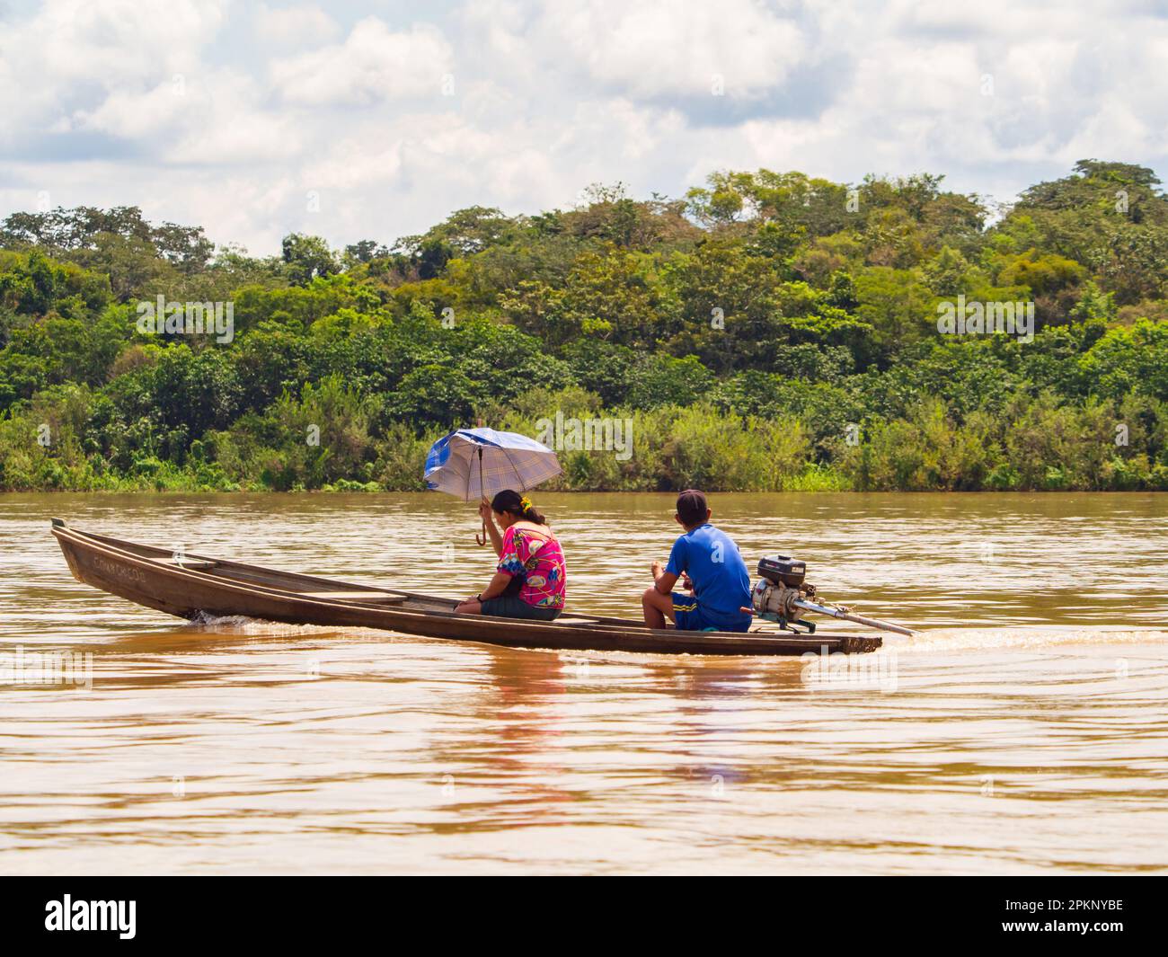 Javary River, Brazil Dec- 2017: Water transport in the Amazon ...