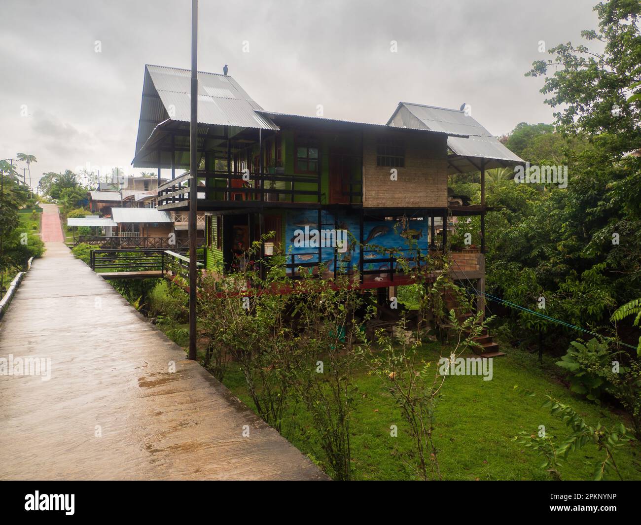 Puerto Narino, Colombia - Dec,2021: Street in Puerto Nariño - the ...