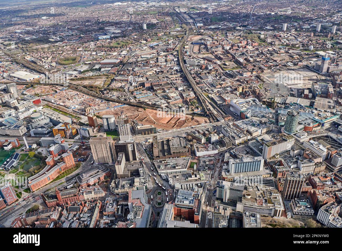 Showing the site of the hs2 railway station hi-res stock photography ...